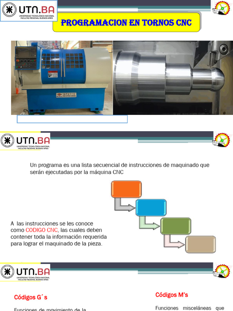 Programacion CNC Basico para Tornos | PDF | Programación de computadoras | Equipo industrial