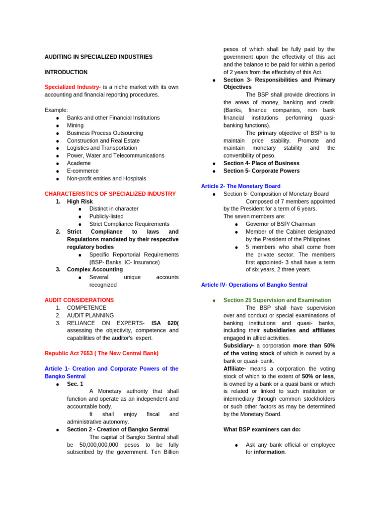 Auditing Specialized Industries | PDF | Fair Value | Banks