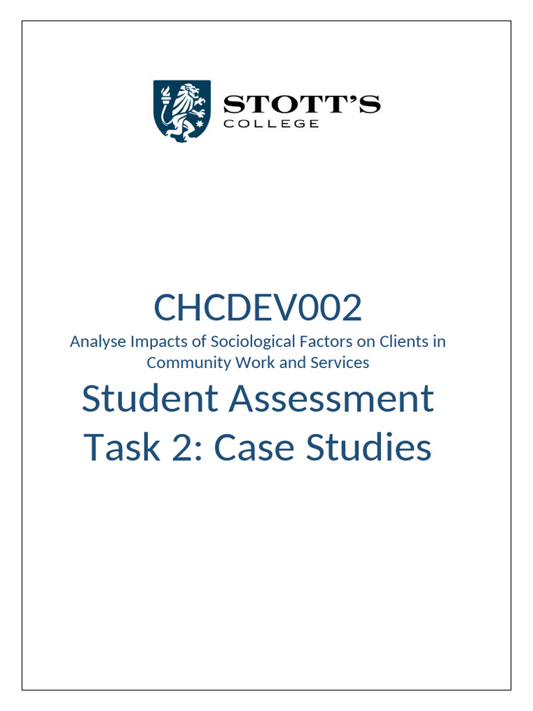 DCS - CHCDEV002 - Task 2 Case Studies.V2.190610 | PDF