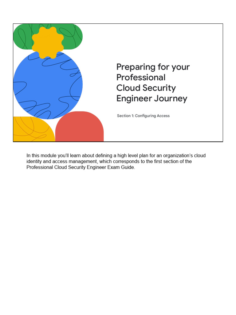 PCSE Section 1 Configuring Access v1.0 | PDF | Active Directory | Cloud Computing