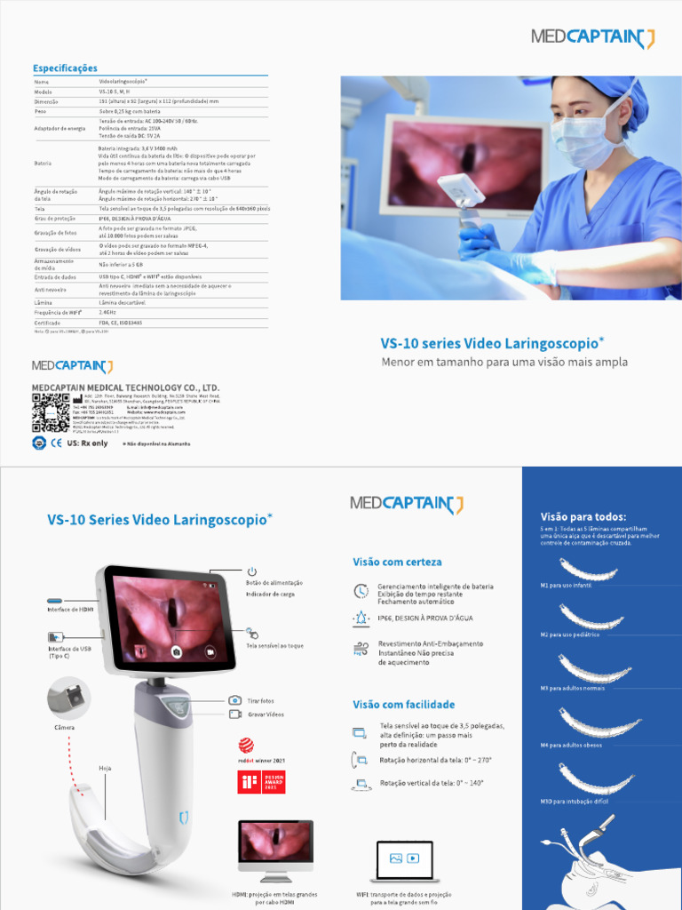 Video Laryngoscope - Flyer - V1.1 - PT - 2021113 | PDF