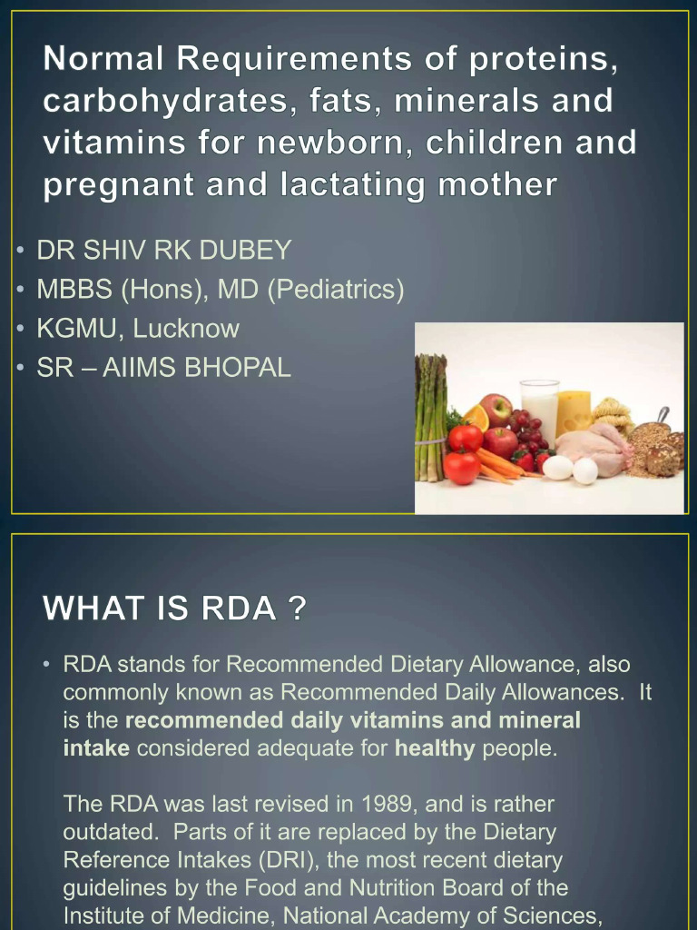 Rda Nurtition | PDF