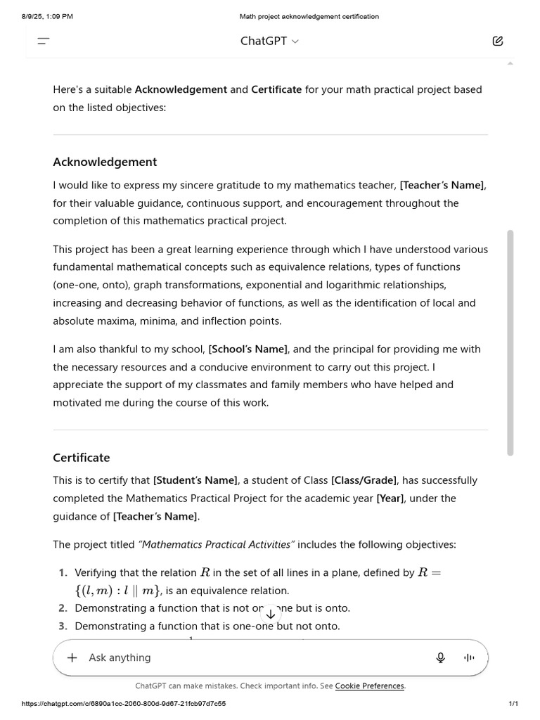 Math Project 1 | PDF