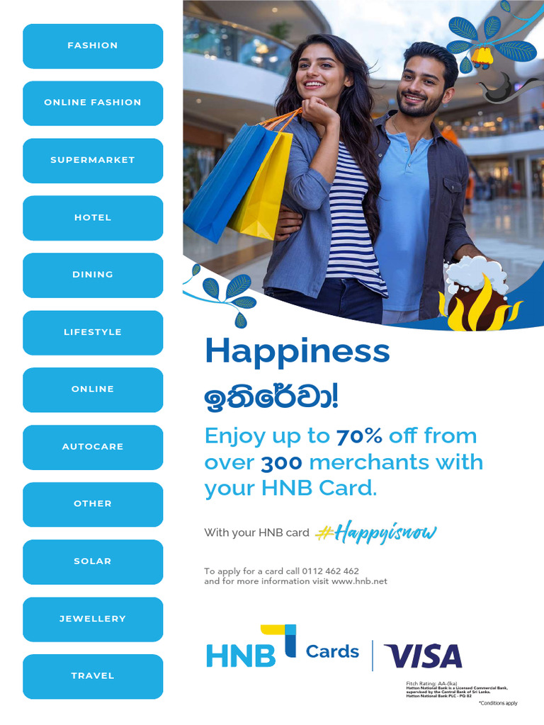 HNB Credit Card Offers 2025 Overview | PDF | Banks | Banking