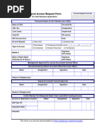 Logical Access Request Form-SAP | PDF
