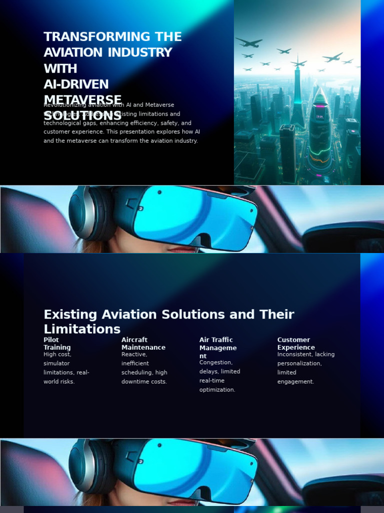 Transforming the Aviation Industry With Ai Driven Metaverse Solutions | PDF | Simulation | Aviation