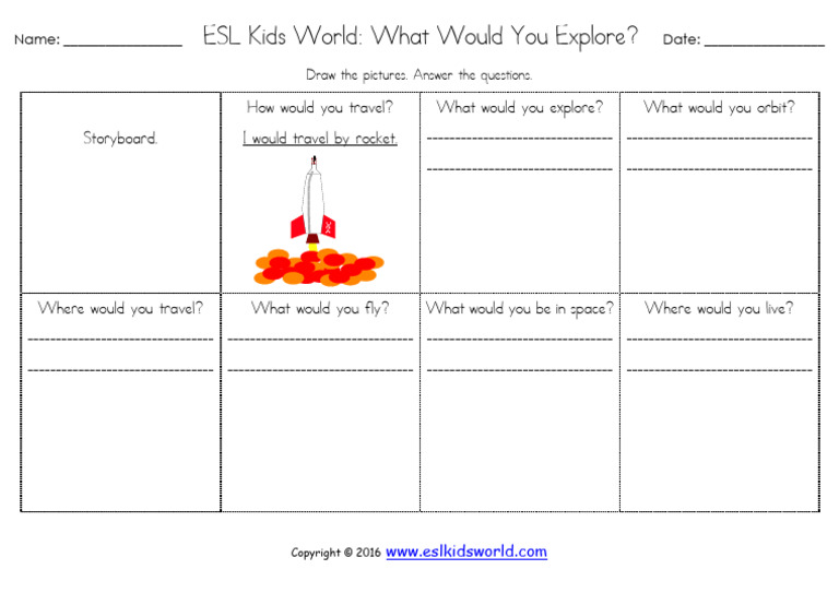 Space Travel Storyboard | PDF