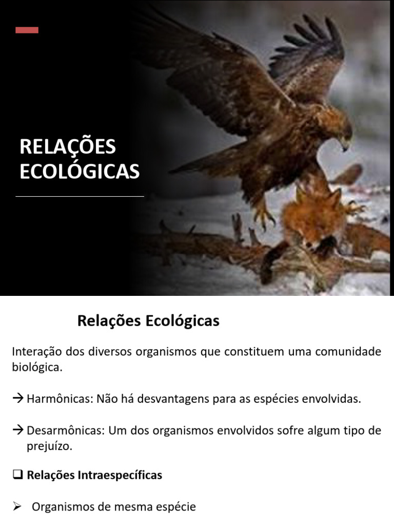 Interações Ecológicas na Comunidade Biológica | PDF | Biologia | Zoologia