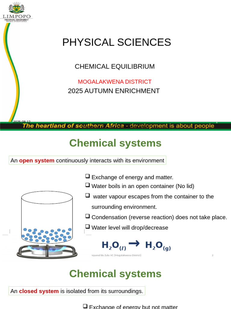 Chemical Equilibrium 2025 Autumn Enrichment-1 | PDF | Chemical ...
