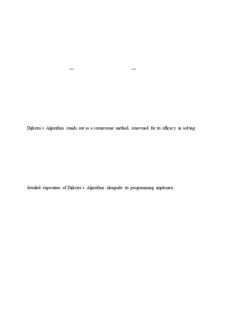 Graph Algorithm For Shortest Path and Mechanism of Google Map | PDF ...