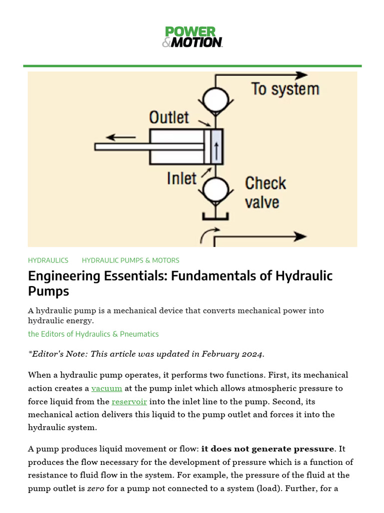 Understanding Variable-Displacement Pumps | PDF | Pump | Piston