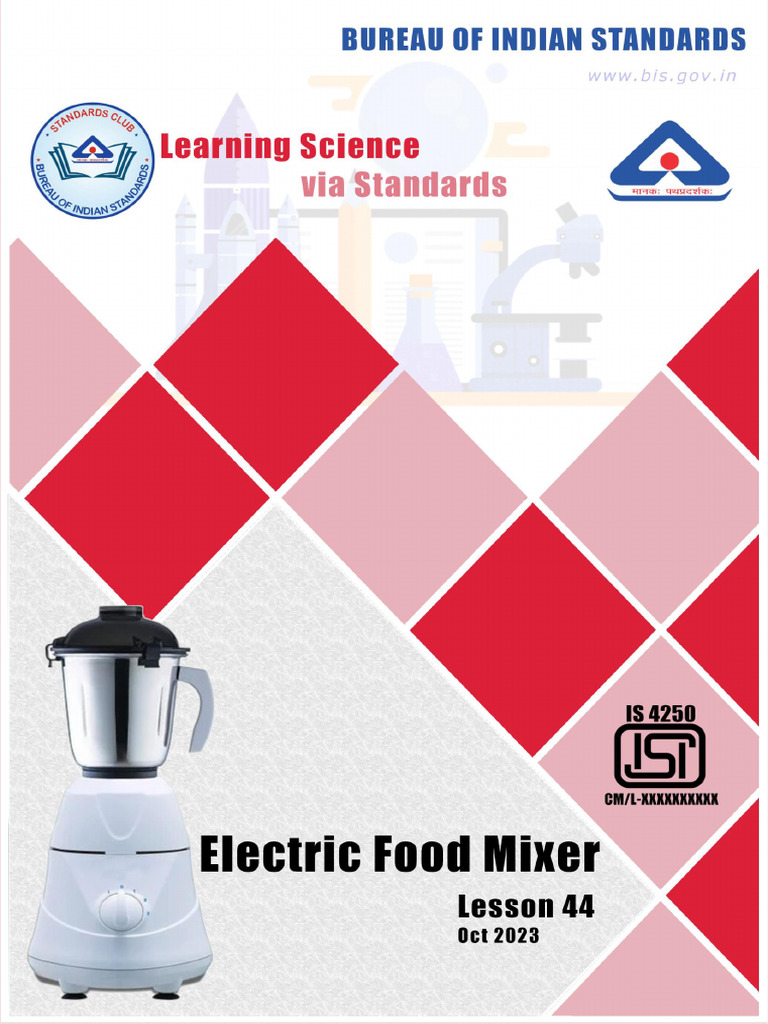 Electric-Mixer-lesson 44 BIS | PDF | Electric Motor | Electricity