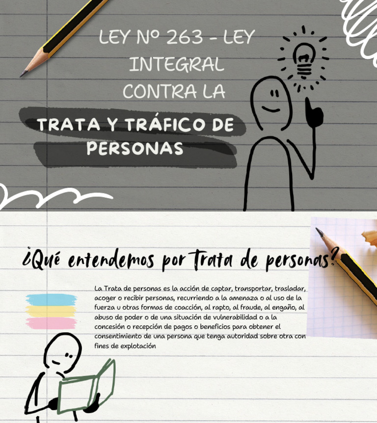 Ley #263 - Ley Integral Contra La Trata y Trafico | PDF