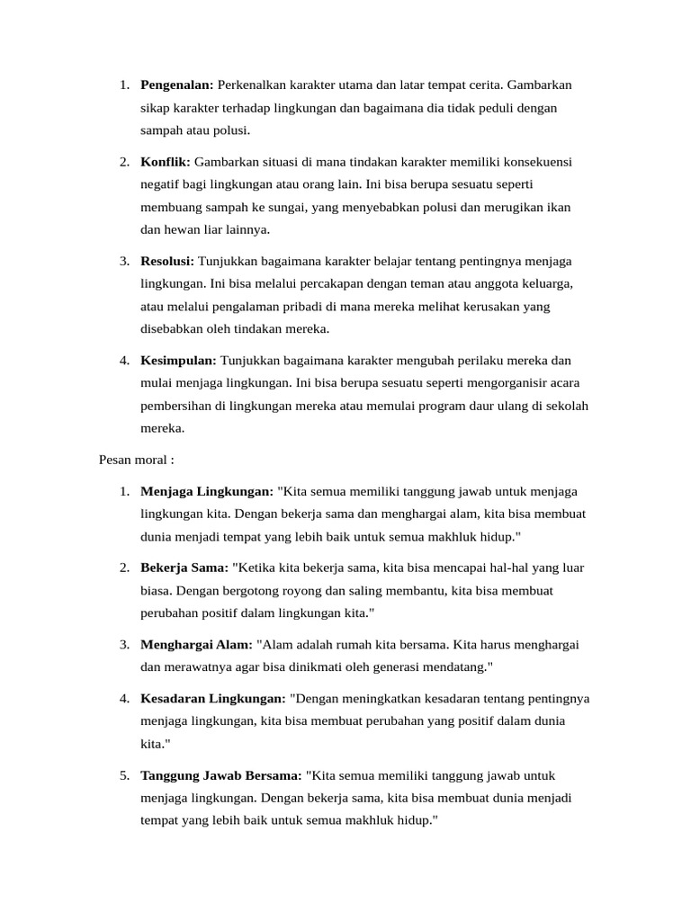 Draft Naskah Dongeng Kemndikbud | PDF