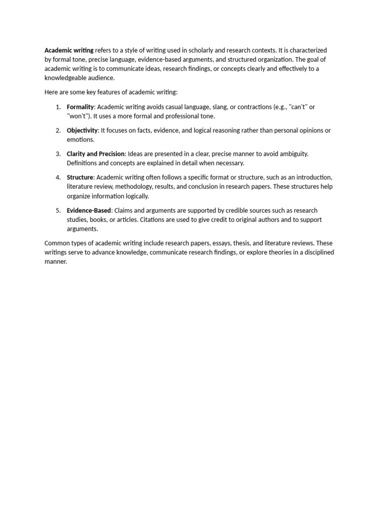 Understanding Academic Writing Essentials | PDF