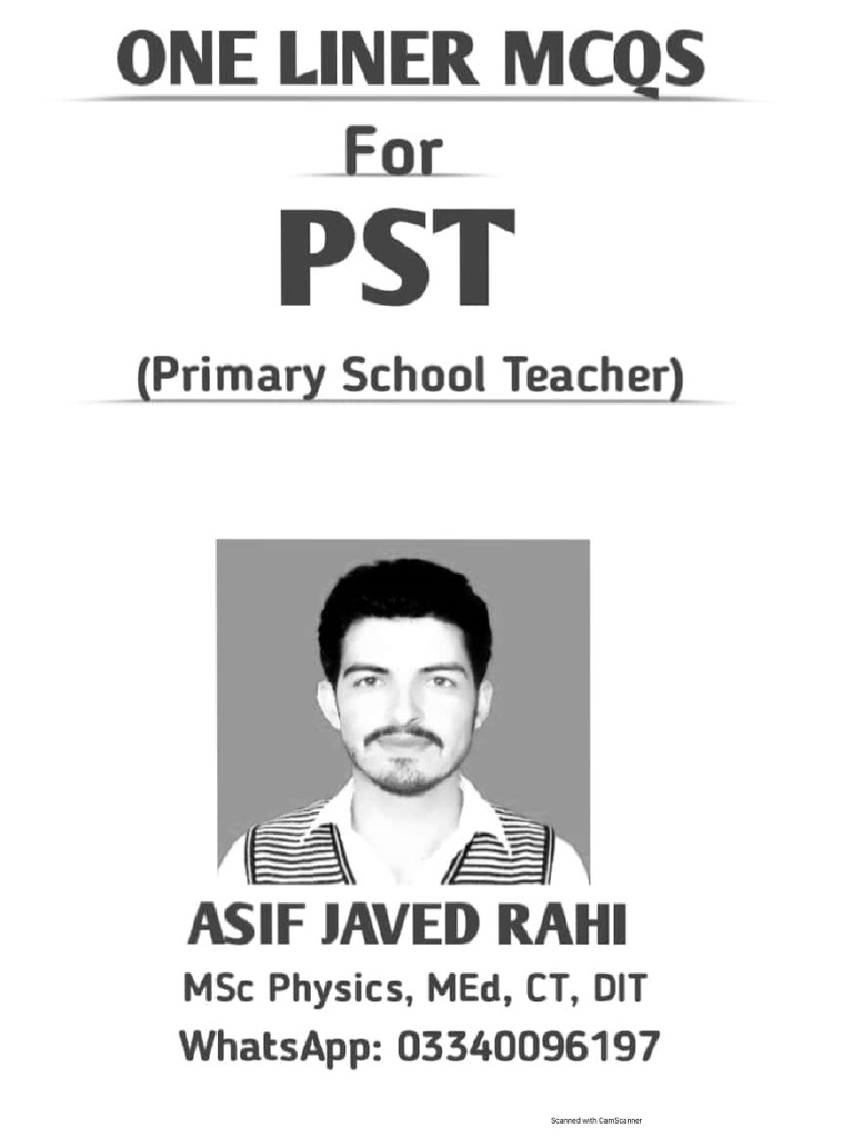 PST Complete Book (Asif Javed Rahi) - Imran Ustad - 03345501369 | PDF