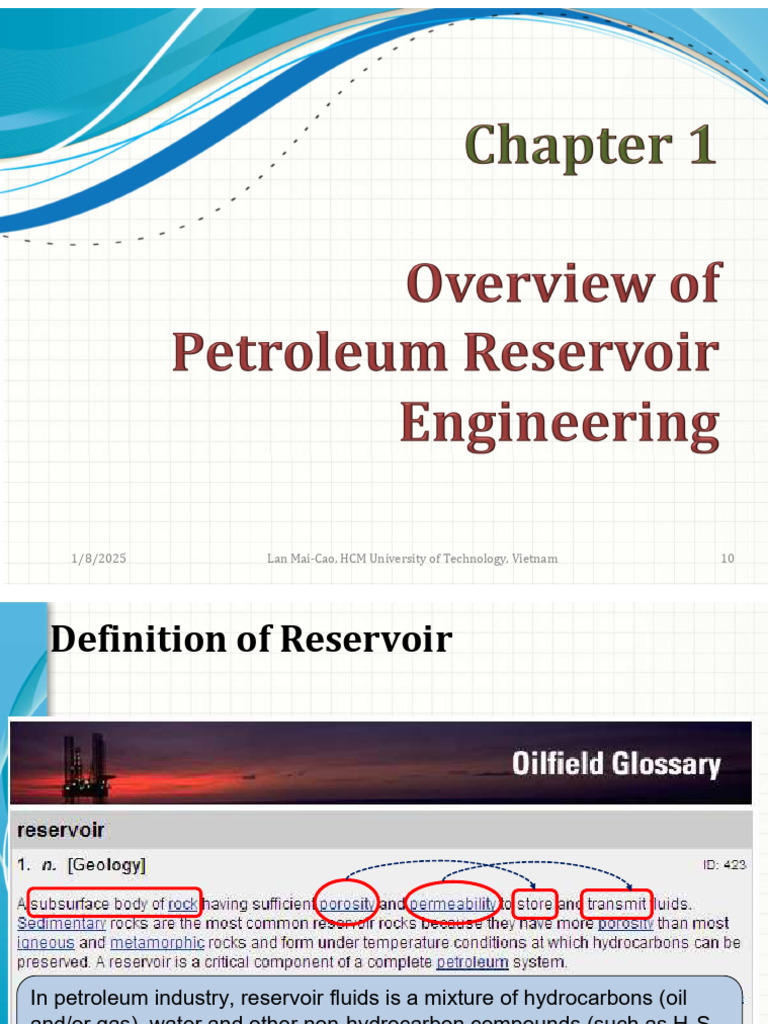 1 - Chapter 1. Overview of Petroleum Reservoir Engineering | PDF ...