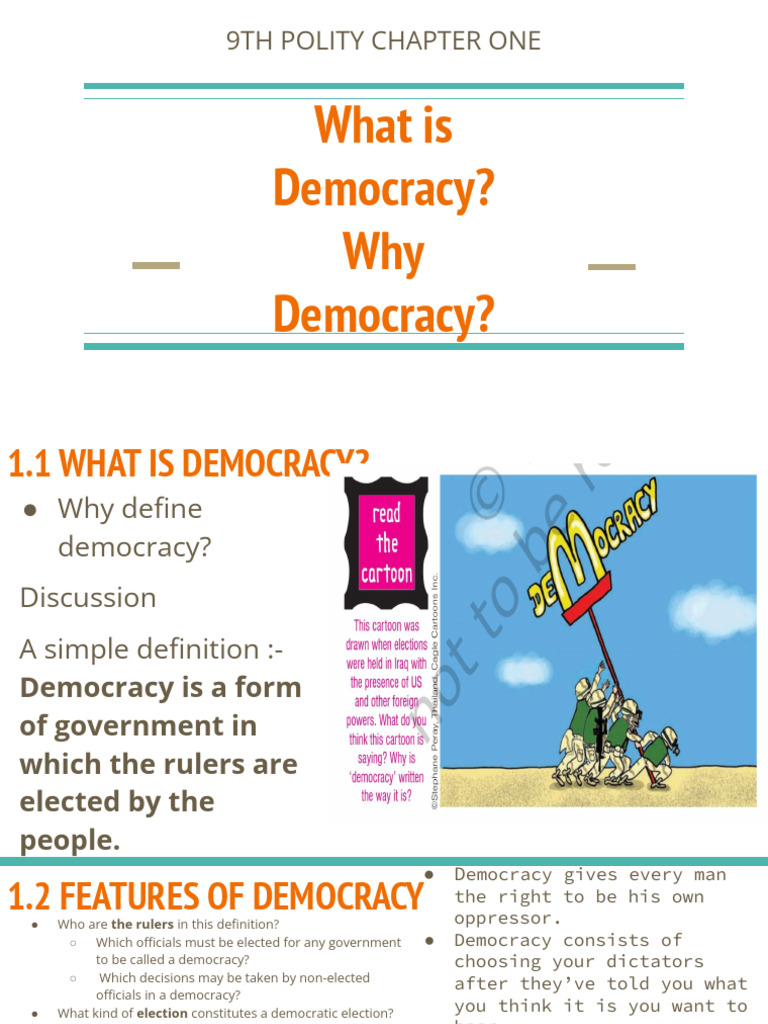 Understanding Democracy: Key Concepts | PDF | Democracy | Political ...
