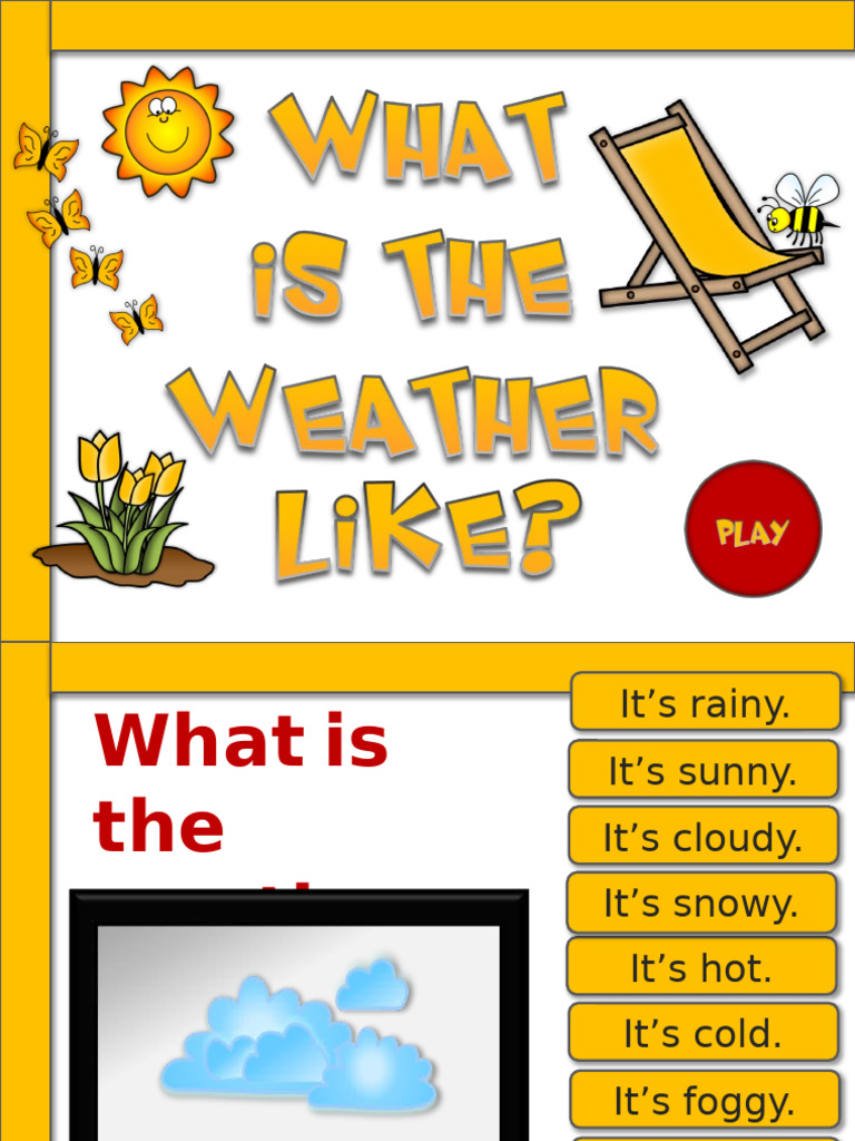 Describing The Weather | PDF