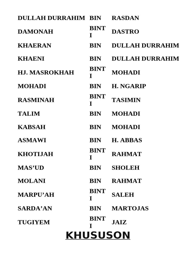 Master Bin Baru | PDF
