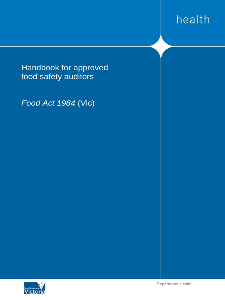 Handbook For Food Safety Auditors | PDF | Audit | Food Safety