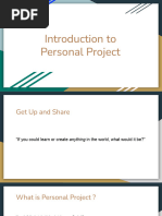 IB Personal Project Ideas 1 | PDF