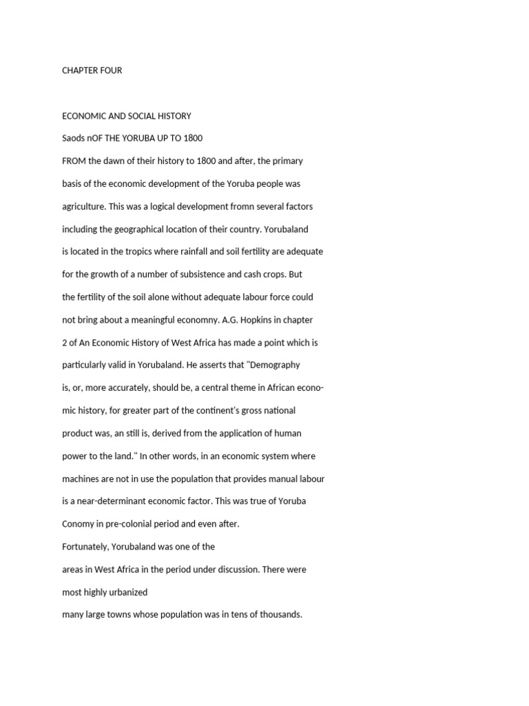 Chapter Four | PDF | Agriculture | Weaving