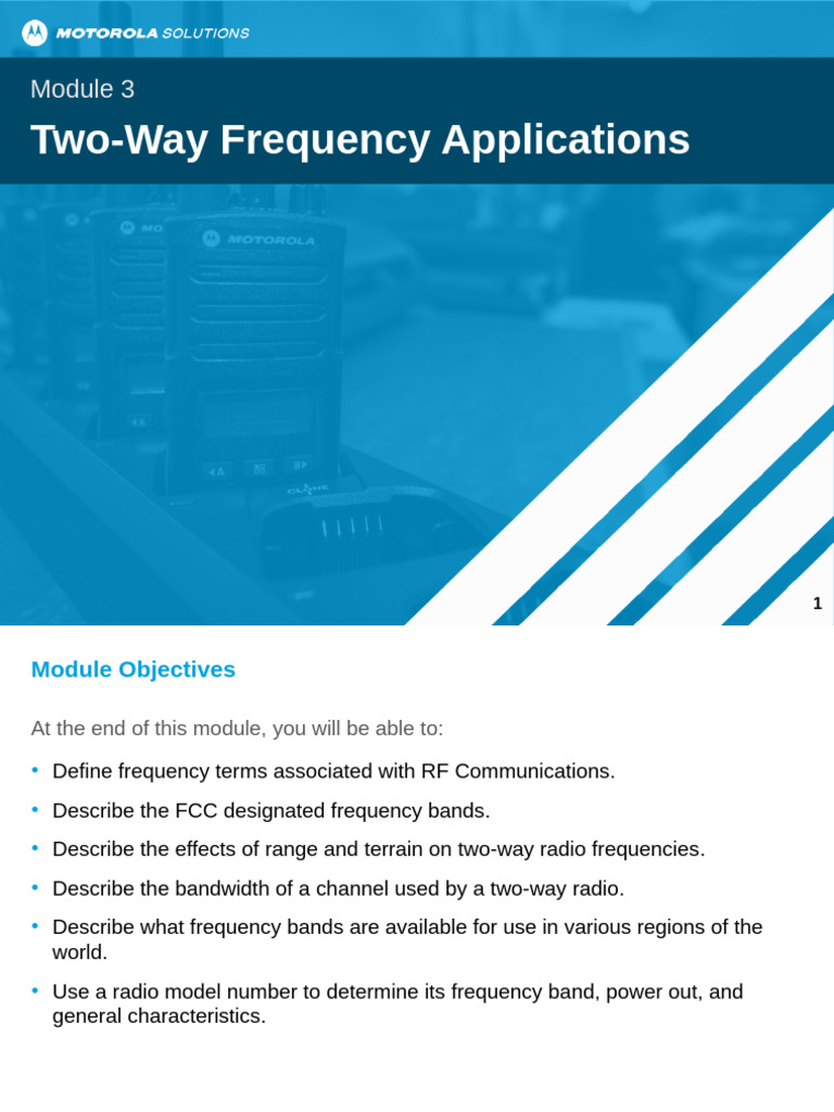 Two-Way Radio Frequency Applications | PDF | Radio Spectrum | Radio