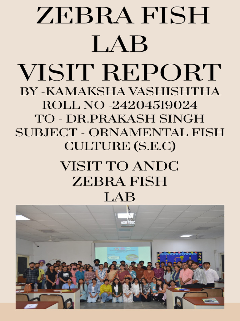 Kamaksha Andc Lab Visit Report | PDF | Biology | Life Sciences