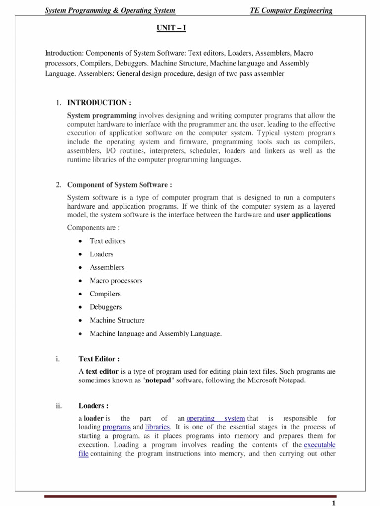 Unit 1 Spos Final Notes | PDF