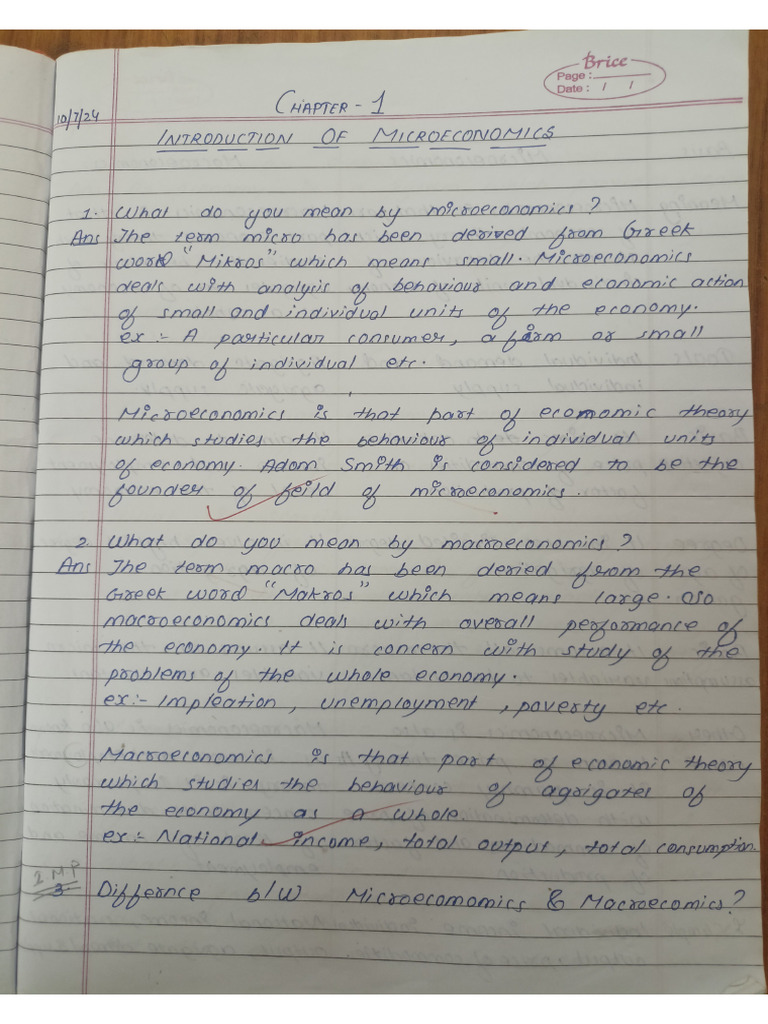 Chap 1 Microeconomics Pdf