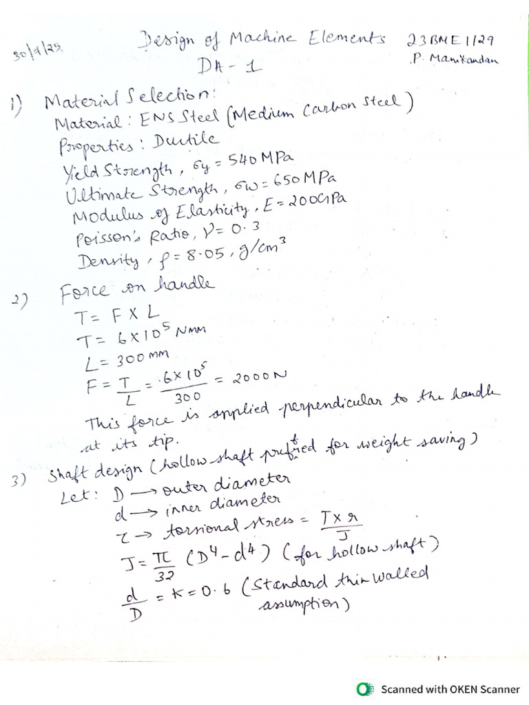 P.manikandan 23bme1129 Dom Da1 | PDF