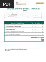 Cuestionario de Ansiedad Generalizada-7 (GAD-7) | PDF