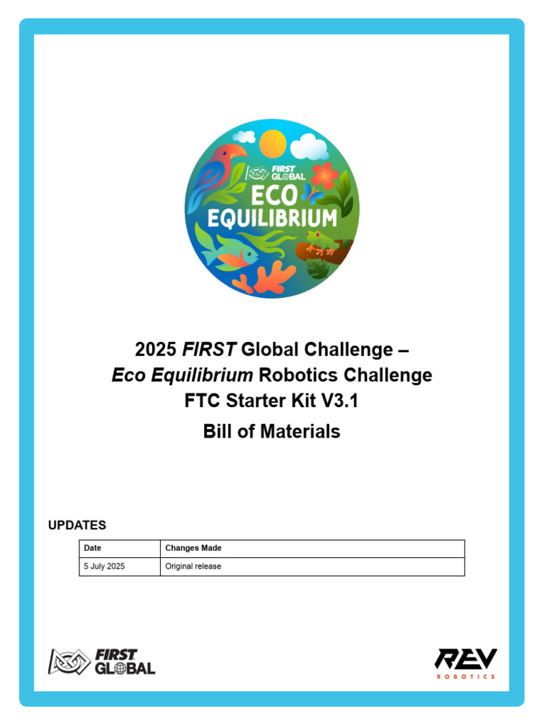 2025 FGC Bill of Materials 2 | PDF | Belt (Mechanical) | Gear