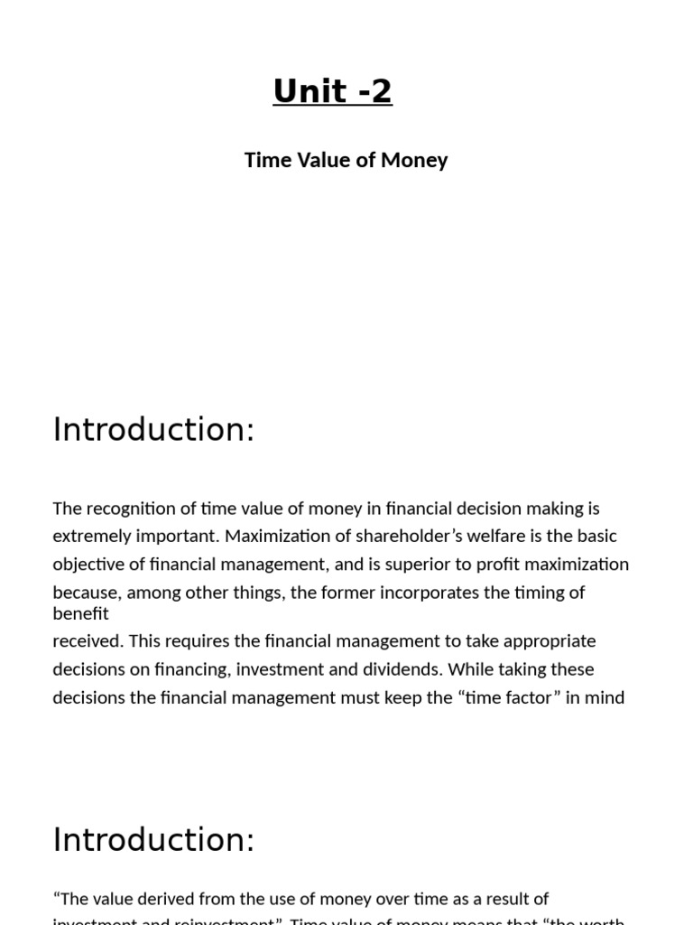 Fm Chapter 2 Time Value of Money | PDF | Present Value | Time Value Of Money