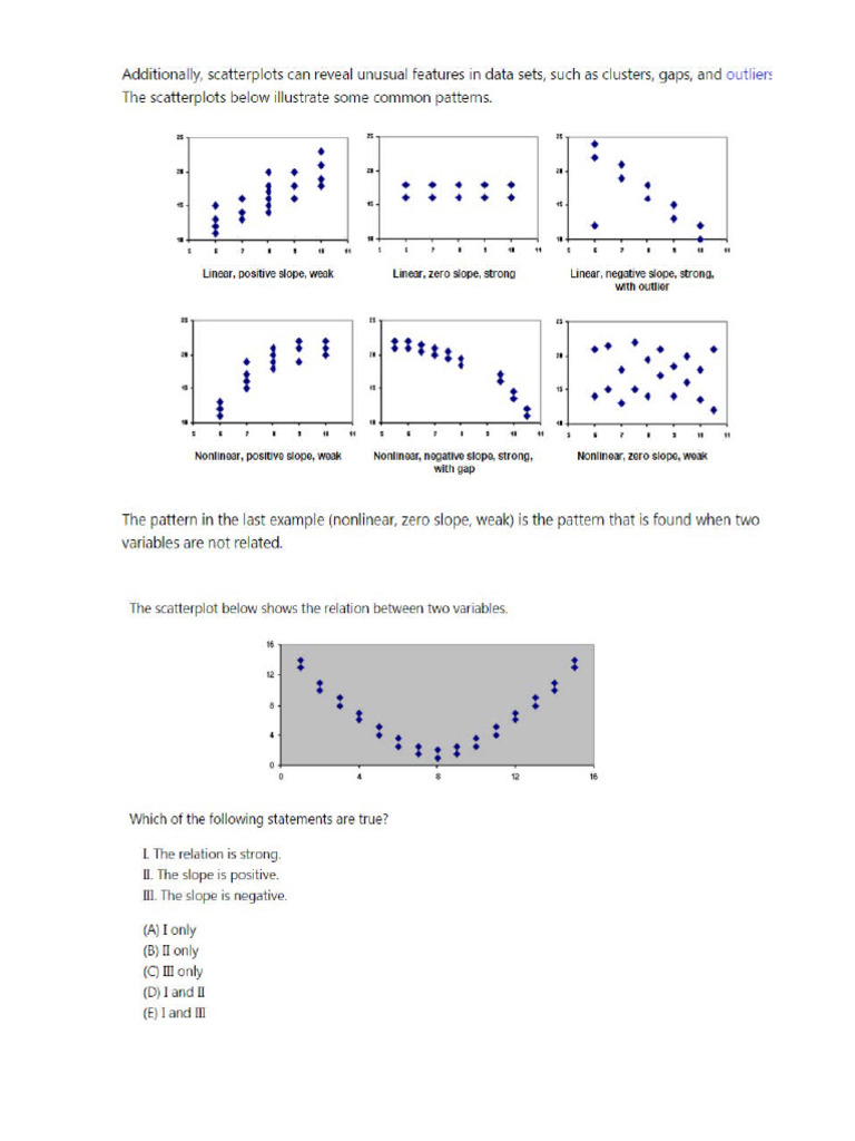 DO NOW For CH 7 Imagine and Describe What A Scatterplot Might Look Like ...