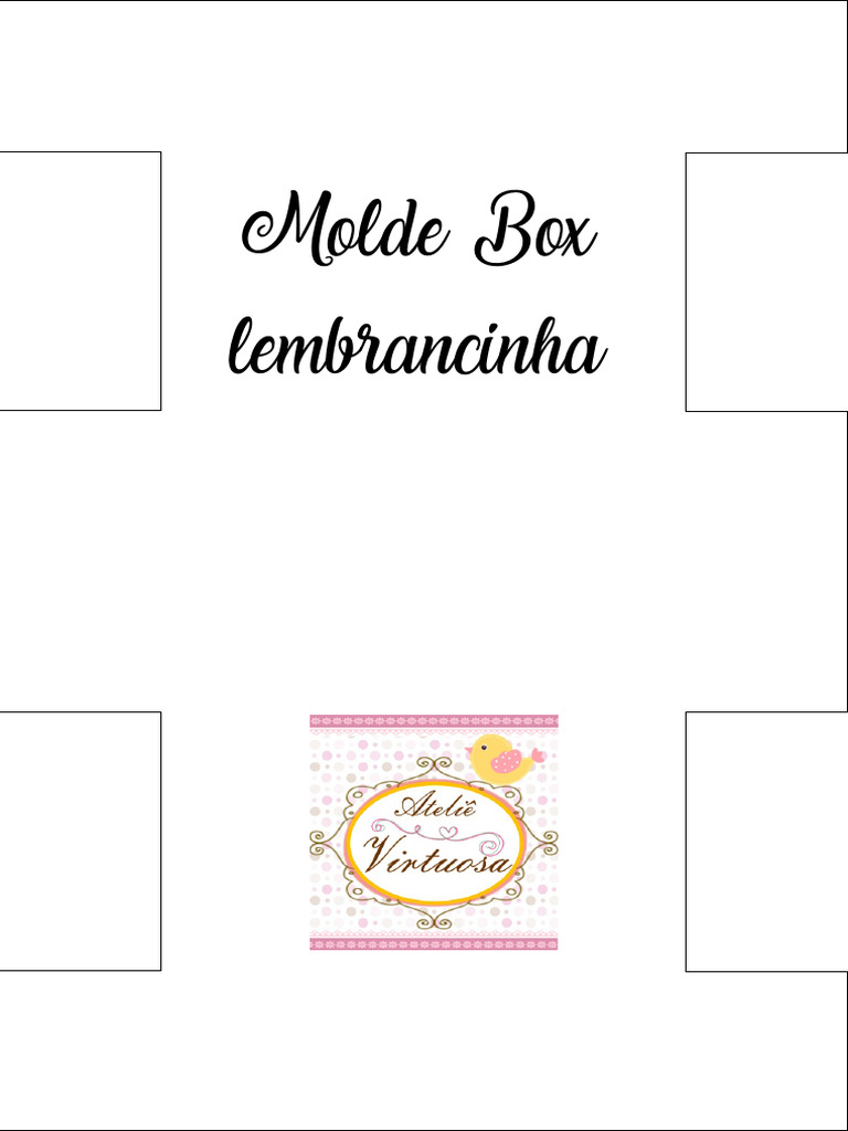 Molde Box Lembrancinha | PDF