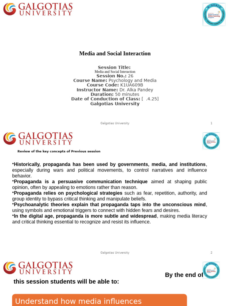 Media and Social Interaction | PDF | Propaganda | Thought