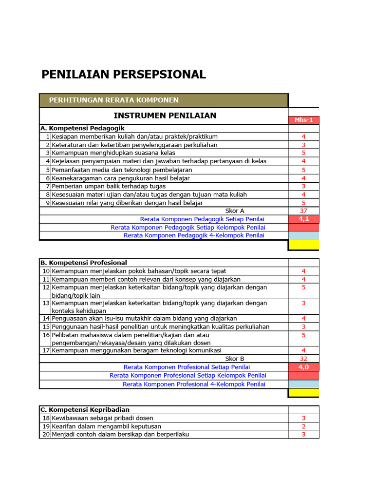 Simulasi Penilaian Portofolio | PDF