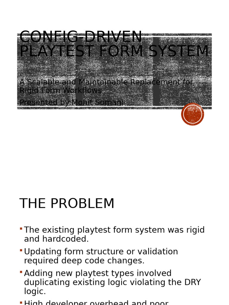 Config Driven Form Presentation | PDF