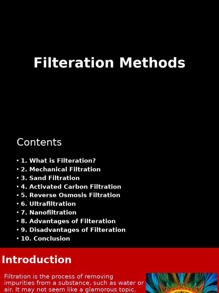 Filteration Methods For Chemistry IGCSE. | PDF | Filtration | Membrane