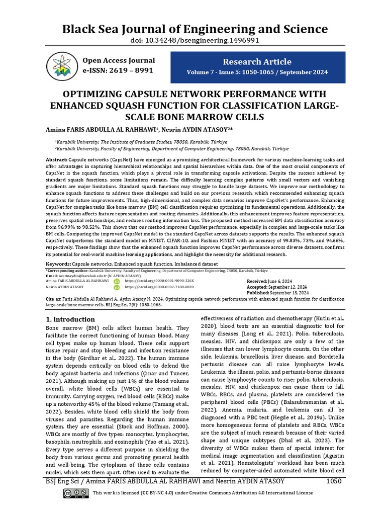 Optimizing Capsule Network Performance With Enhanced Squash Function For Classification | PDF ...