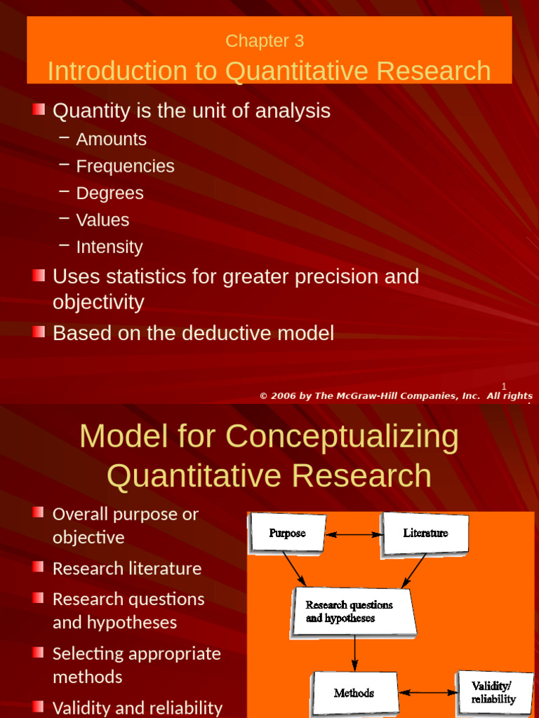 Introduction To Quantitative Reserach | PDF | Hypothesis | Quantitative Research