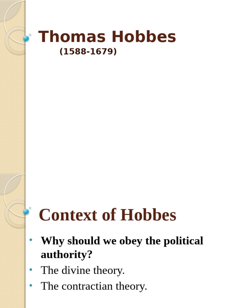 Hobbes | PDF | Thomas Hobbes | Social Contract