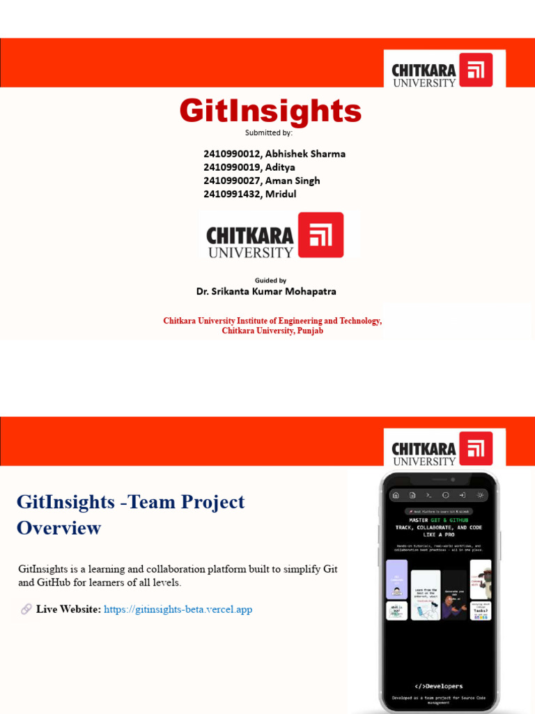 Gitinsights Project | PDF | Version Control | Software Development
