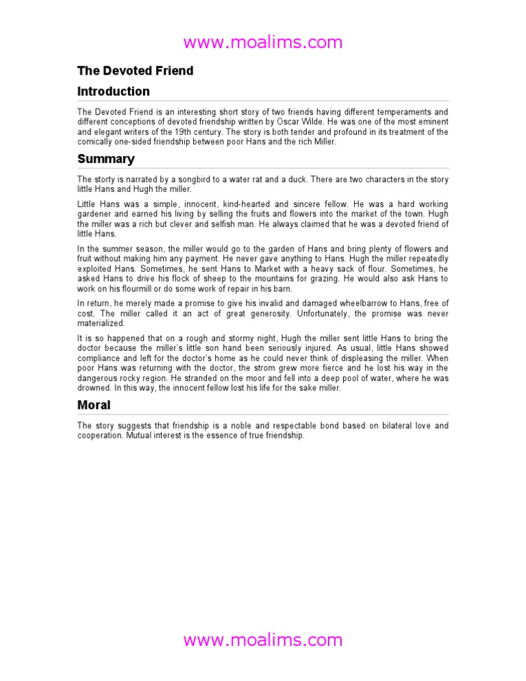 383 The Devoted Friend | PDF | Classics