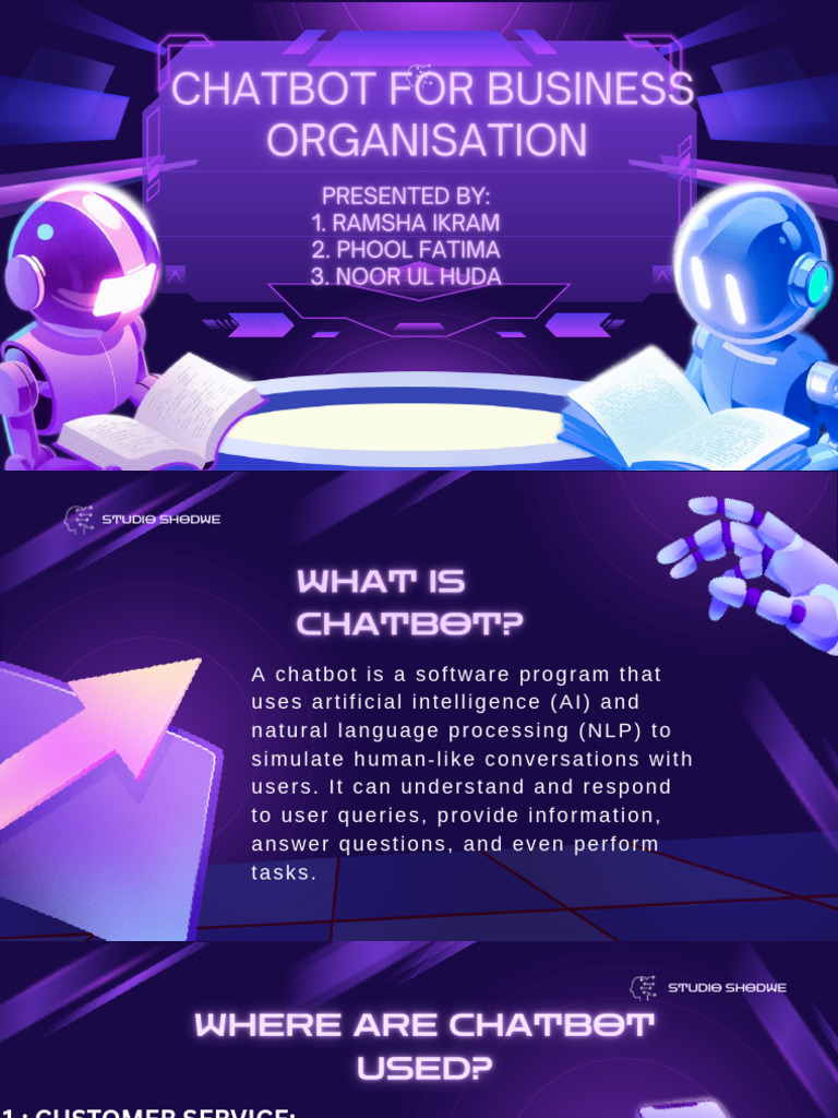 Dark Purple Neon Illustration Artificial Intelligence Presentation ...