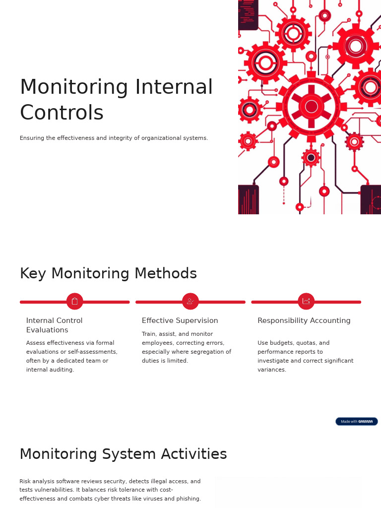 Monitoring Internal Controls | PDF