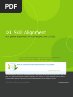 IXL Skill Alignment for Grade 6 | PDF | Adjective | Word
