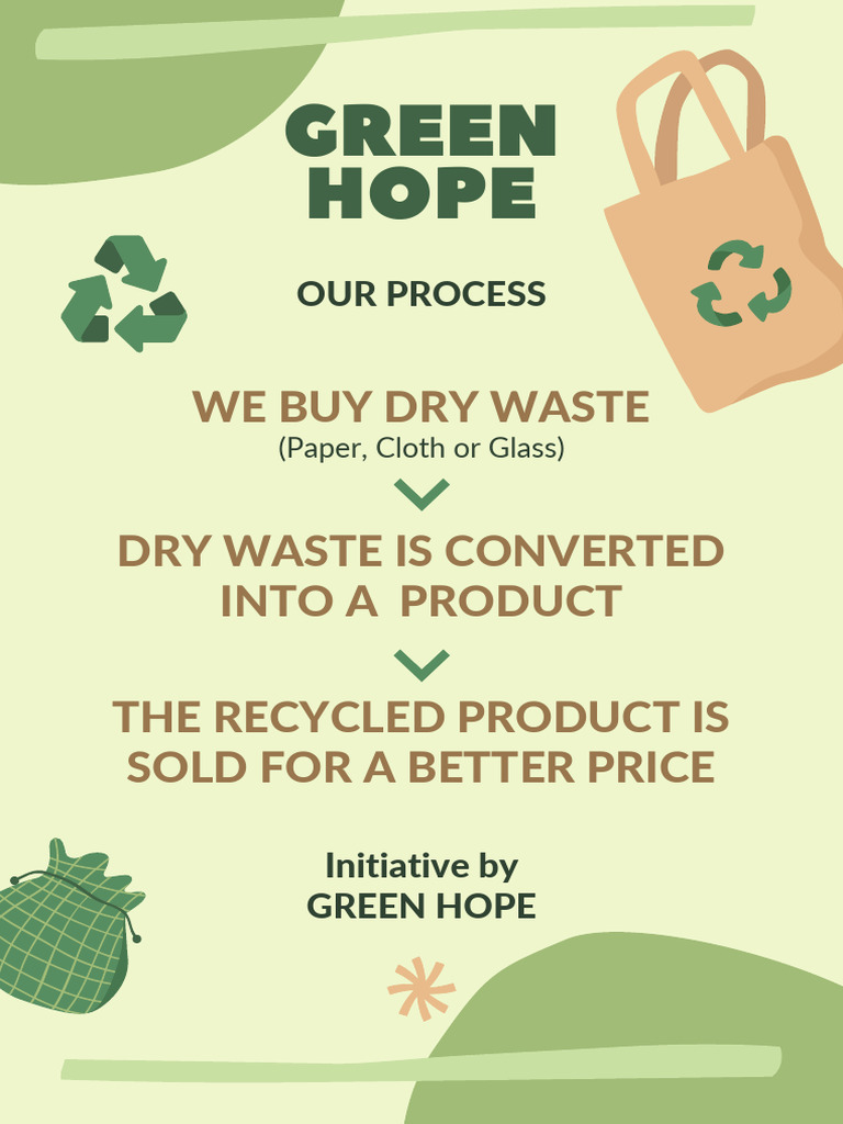 Green Hope: Dry Waste Recycling Process | PDF